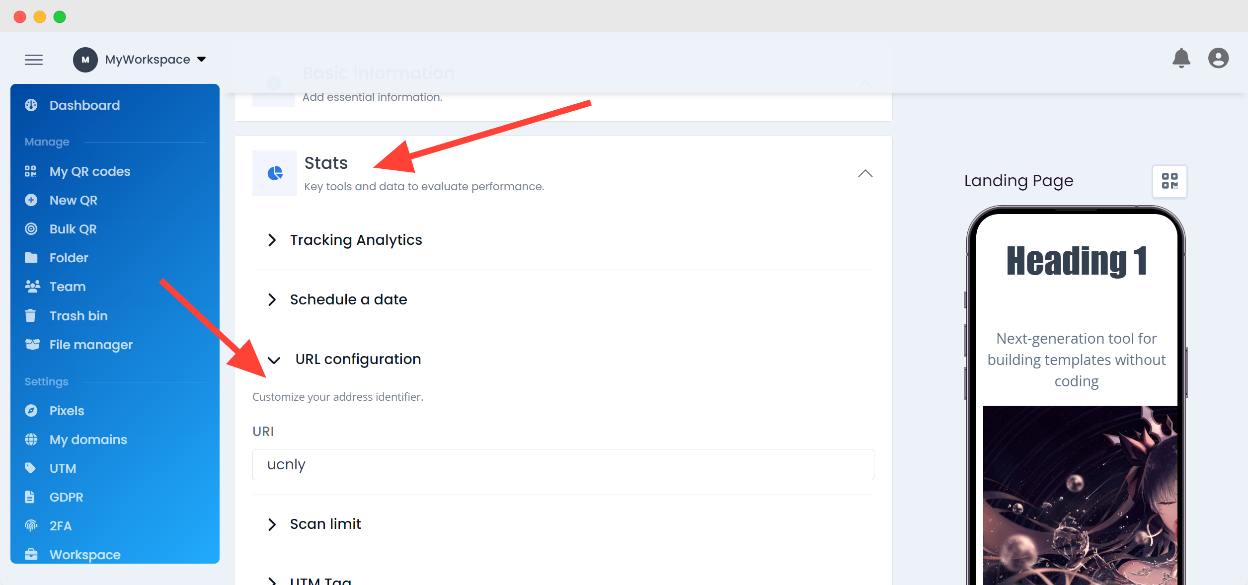 How to edit a link alias? | ElkQR